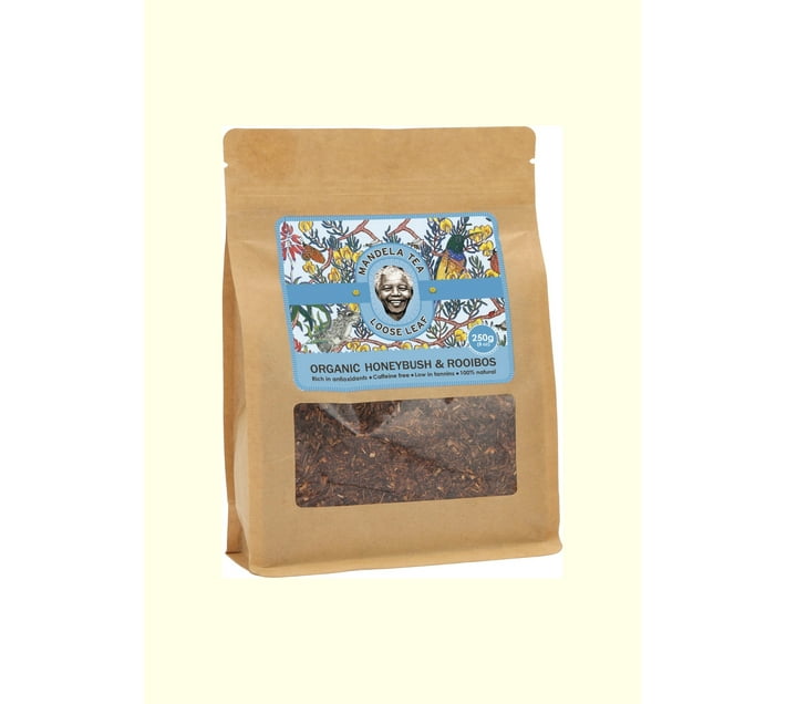 Mandela Tea Organic Honeybush & Rooibos Loose Leaf 250g Herbal Tea Box ...