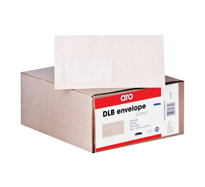 Buy ARO DL Banker Seal Easi Envelope Manilla 500PK in Bulk | Makro Business