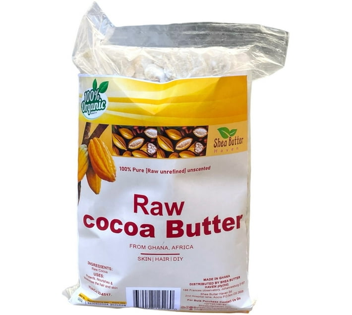 HAVEN ORGANICS 1 KG RAW COCOA BUTTER (1000 ml) | Makro