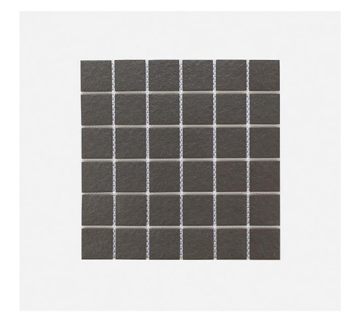Earthstone Porcelain Mosaic - True Dark Grey (300x300) | Makro