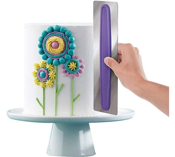 Maruti Groups Cake Scraper Buttercream Smoother Stainless Steel Steel ...