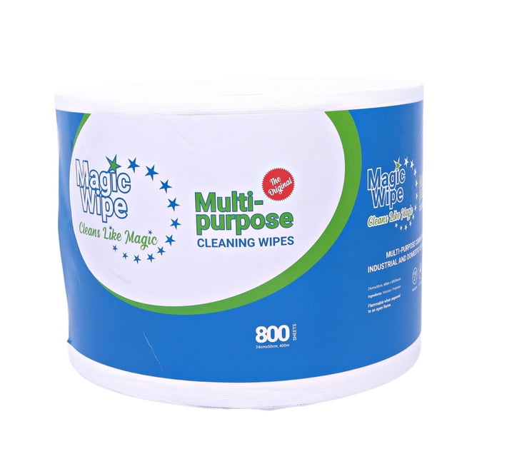 Someone’s in a Makro Magic Wipe Disposable Spunlace Cloth Roll - White Mood