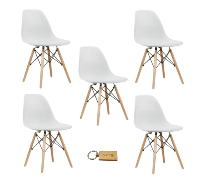 Someones In A Makro 5 Piece Wooden Leg Chairs White Smte Keyring Mood