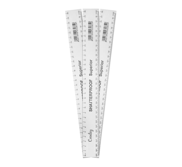 Someone’s in a Makro Croxley 30cm Ruler Clear 3 Pack Mood