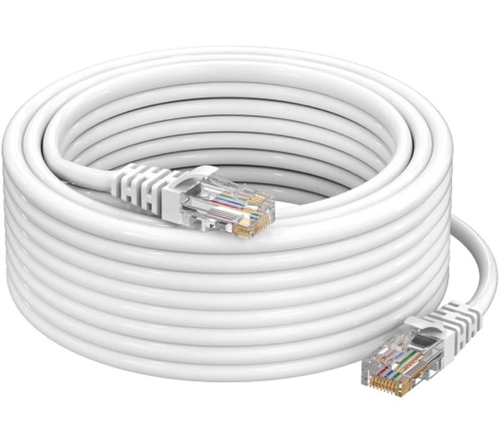 Generic RJ-45 To RJ-45 10 m SE-L-C6-10 (Compatible with Computer, White ...
