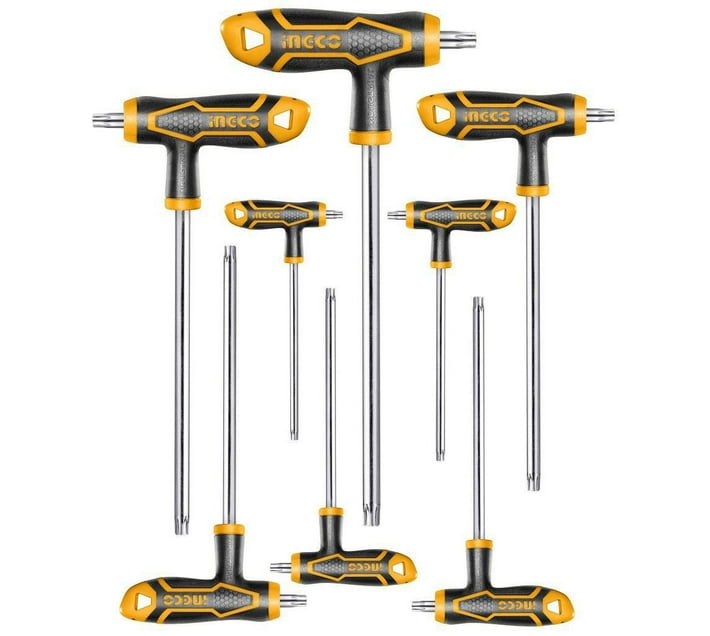 Ingco T-Handle Torx Wrench Set (8 Pieces) | Makro