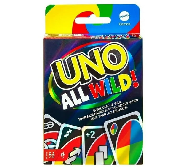 UNO All Wild BON001006 Paper Social Skills Card Game (Black) | Makro