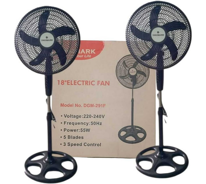 Buy Digimark 18″ Adjustable Height Pedestal Stand Fan 5 Blade A 420 mm ...