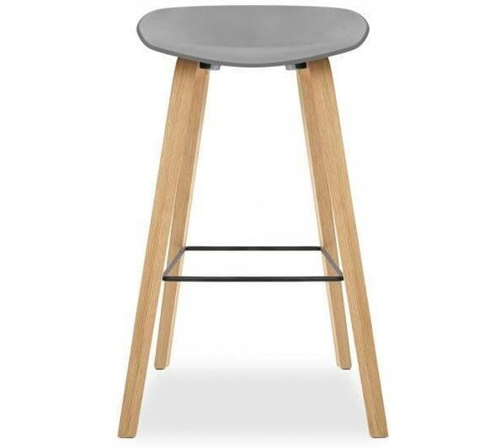 Rex M Plastic Bar Stool (Finish Colour - Grey, DIY(Do-It-Yourself)) | Makro