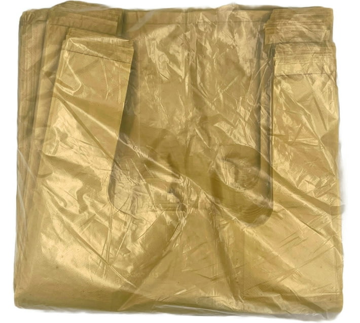 Strong One Plastic Carrier Bags Pack of 100 Grocery Bags (Yellow) | Makro