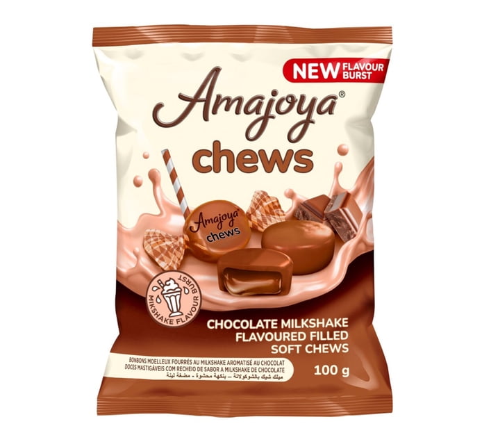 Buy Amajoya Chocolate Milkshake Flavoured Soft Chews 100g in Bulk ...