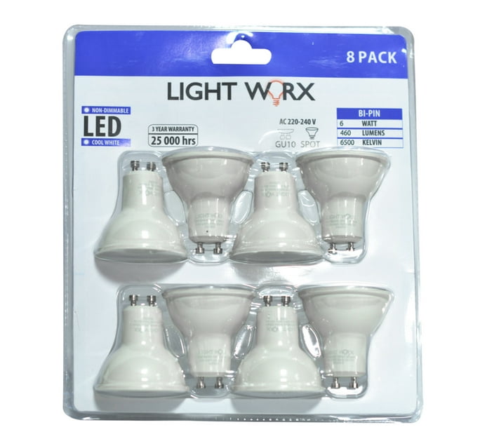 Someones In A Makro Lightworx 6 W Led Gu10 Cool White 8 Pack Mood