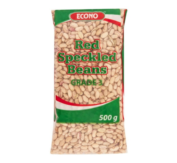 Buy Econo Red Speckled Beans Grade 3 500g in Bulk | Makro Business