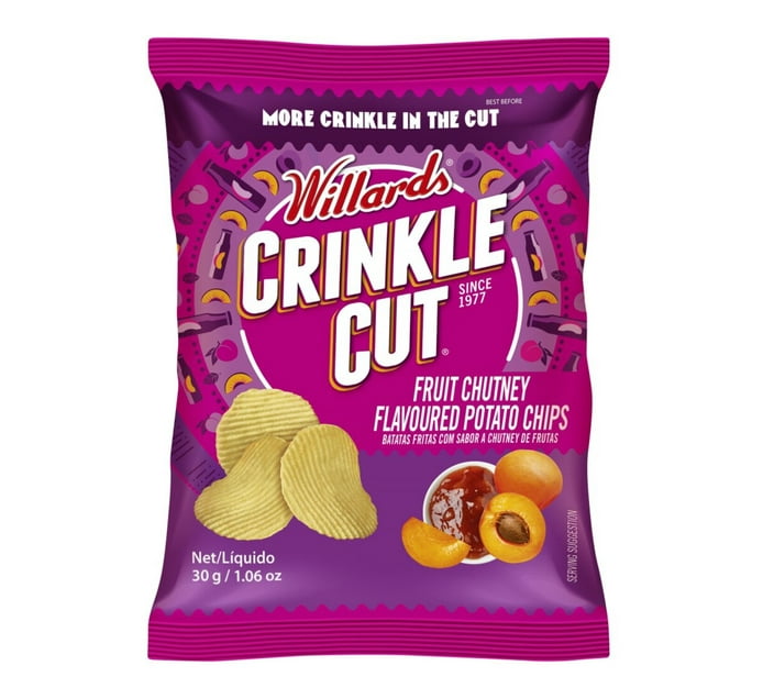 Buy Willards Crinkle Cut Chips Frt Chutney (48 x 30g) in Bulk | Makro ...
