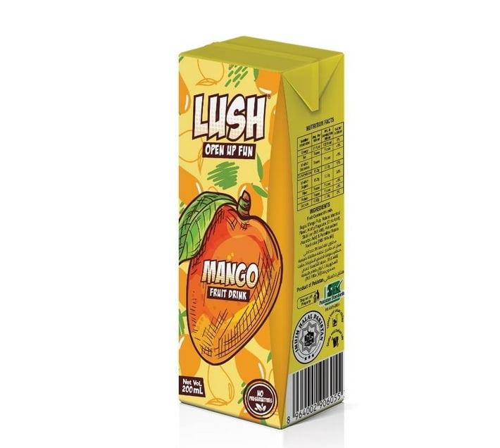 Someone’s in a Makro Lush Mango fruit Juice 200 ML - Pack Of 36 Mood
