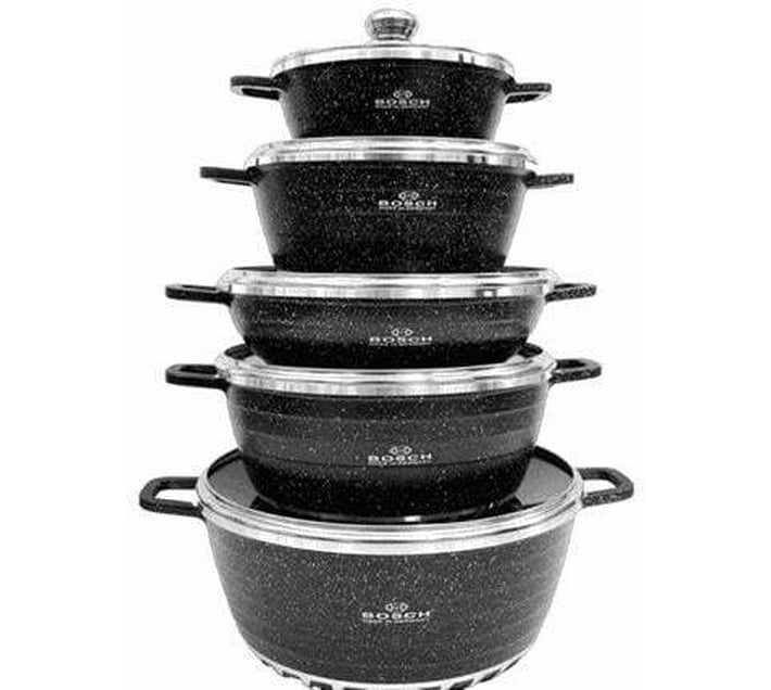 Buy SMTE Aluminum Non Stick Coating Pot Set Non-Stick Coated Aluminium ...