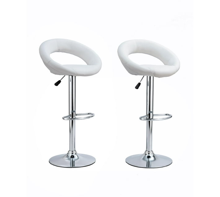 Someone’s in a Makro Bar Stool Kitchen Chair Chrome Base - 2 Pack ...