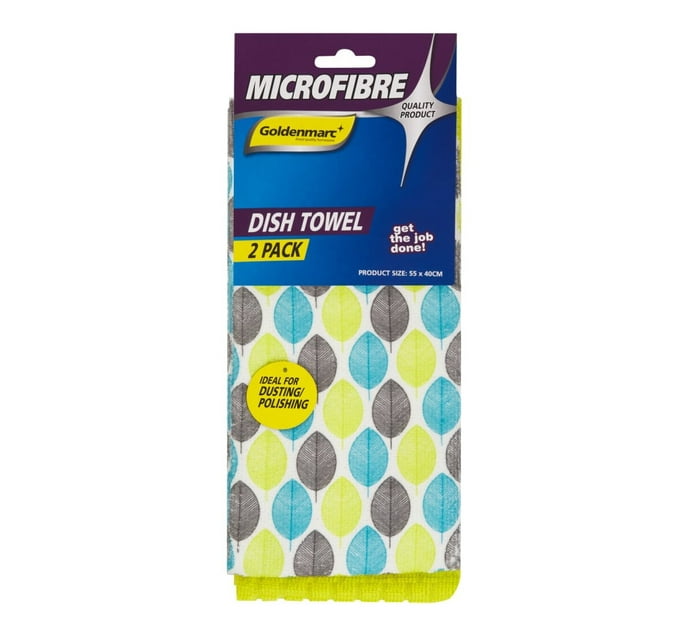 Goldenmarc 2-Pack Microfibre Dish Cloth | Makro