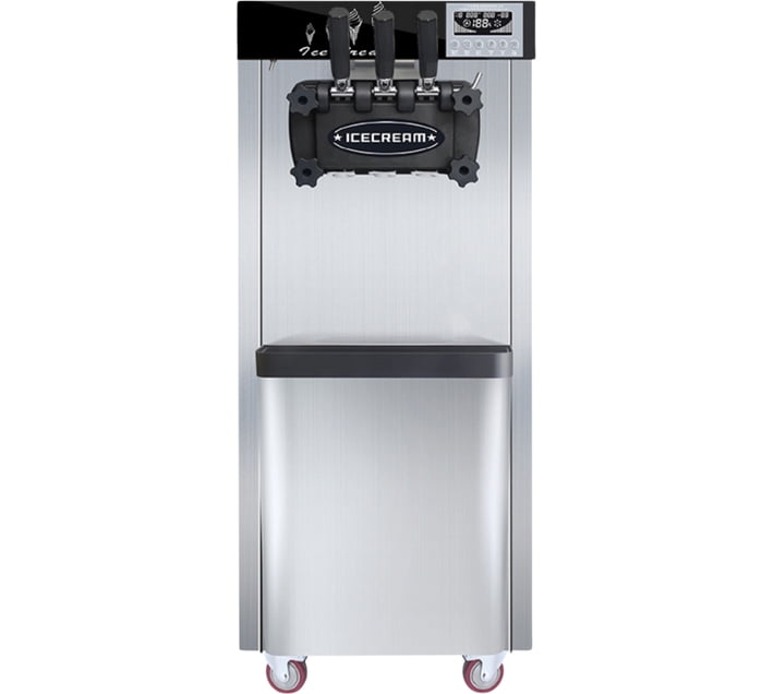 Buy Ice Cream Machine 22 L Electric Ice Cream Maker (Silver, Black) in ...