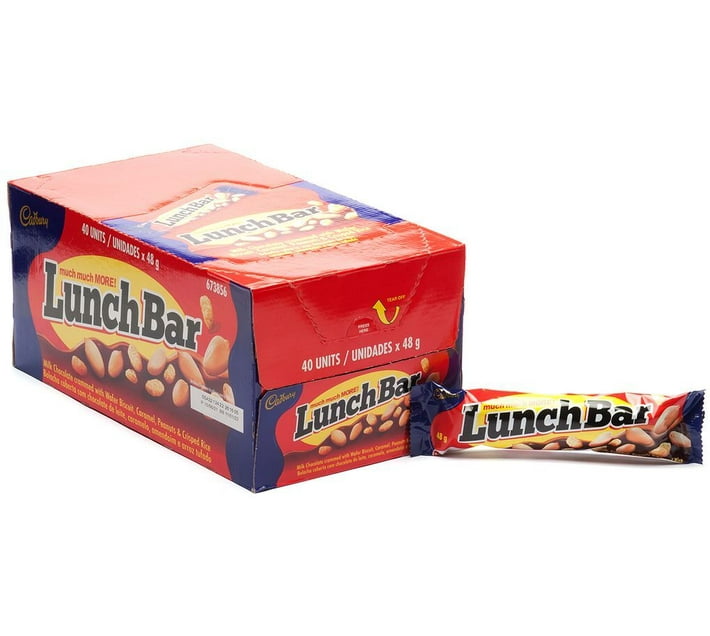 Buy Cadbury Lunch Bar – 48g x 40 Pack – The Ultimate Snack Break Milk ...