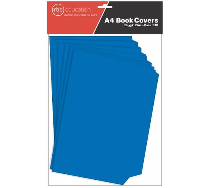Buy RBE BCDBLA4-10 Book Covers A4 Dayglo Blue 10's (1 Sets) in Bulk ...