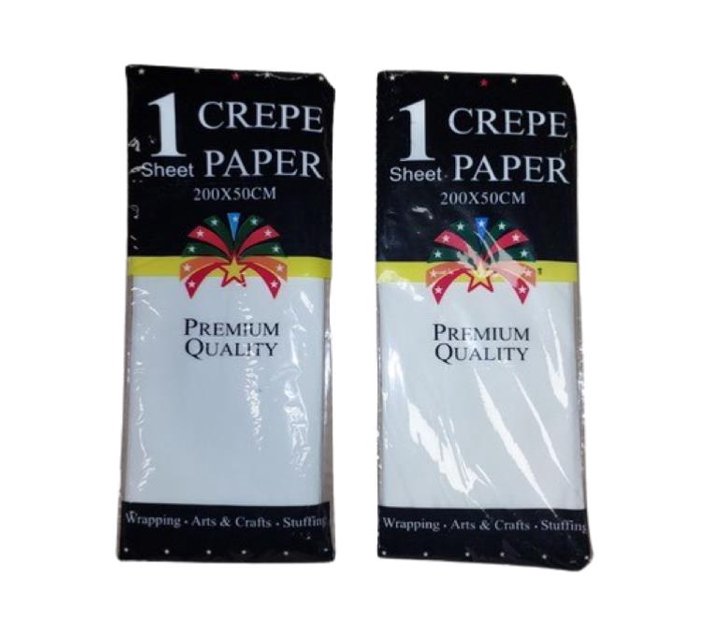 White Crepe paper 10 Sheets per pack | Makro