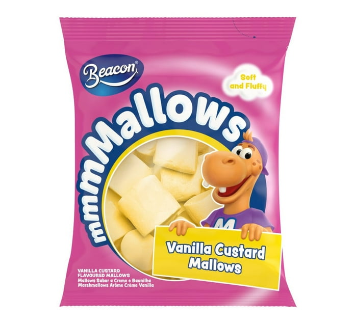 Buy Beacon mmmMallows Vanilla Custard Flavoured Mallows 135g in Bulk ...