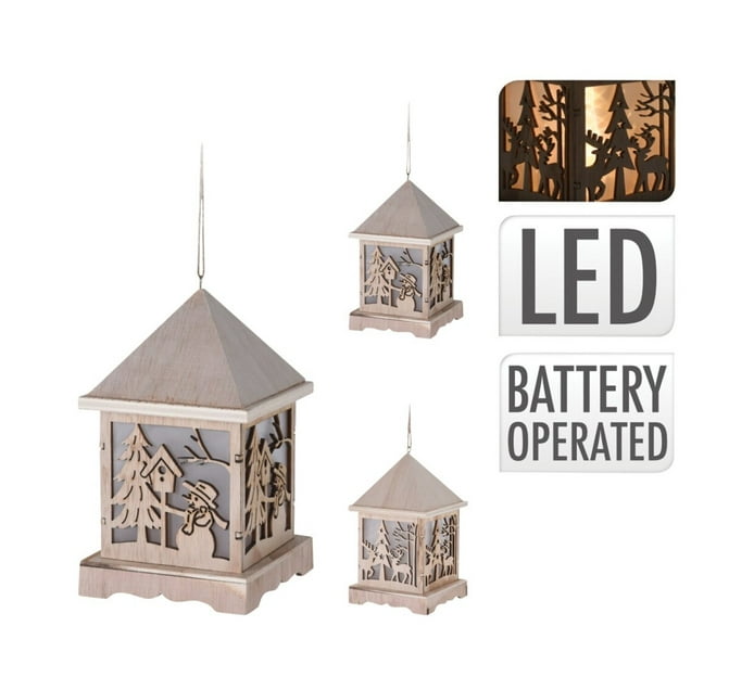 Someone’s in a Makro Excellent Houseware LED Wood Lantern Tree Décor Mood