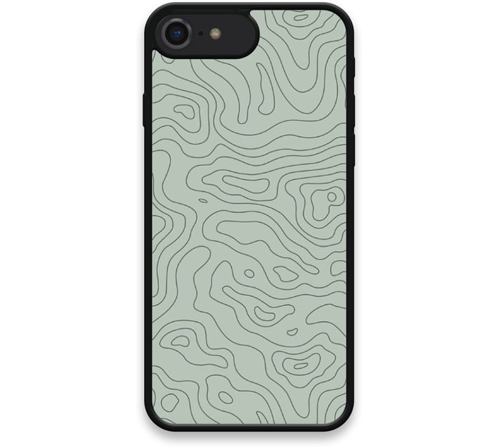 Caitscases TPU Fashion Covers (Green Line) - iPhone SE (2020) Back ...