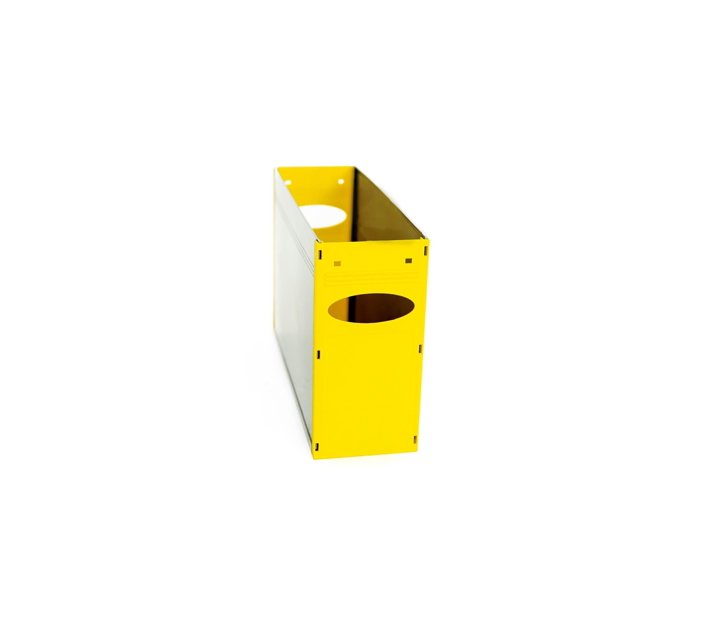 A4 Yellow Solid Filing Plastic Container - 10 Pack | Makro