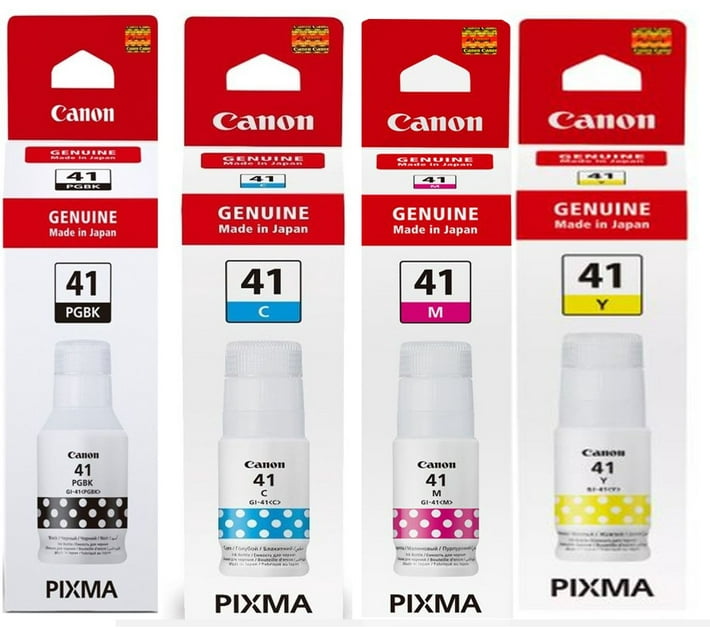 Buy Canon GI-41 Original Black and Tri Colour Combo Pack Ink Bottle ...