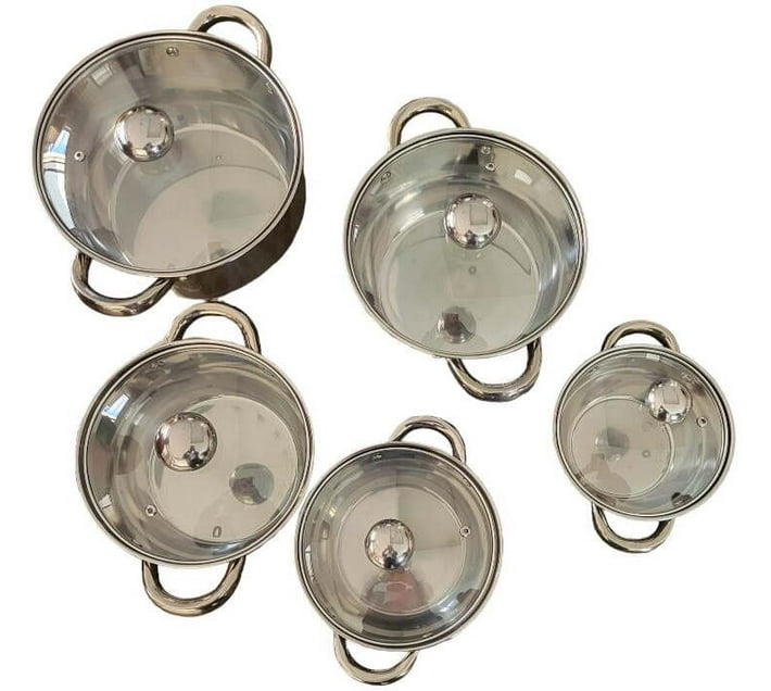 Buy Stainless steel cooking pots Stainless Steel Cookware Set (1 ...
