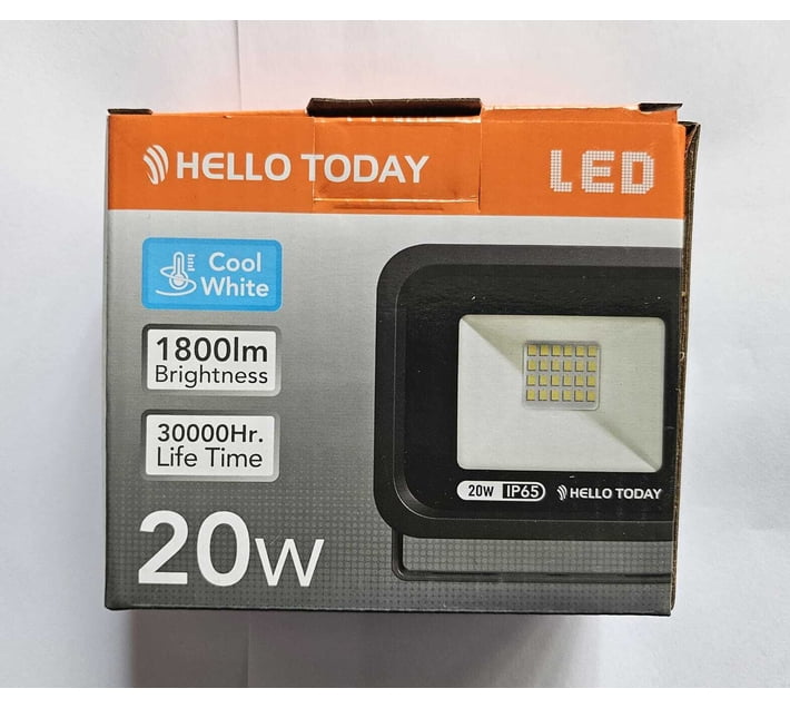 hello today HD-FLA020W Flood Light Outdoor Lamp (Black) | Makro