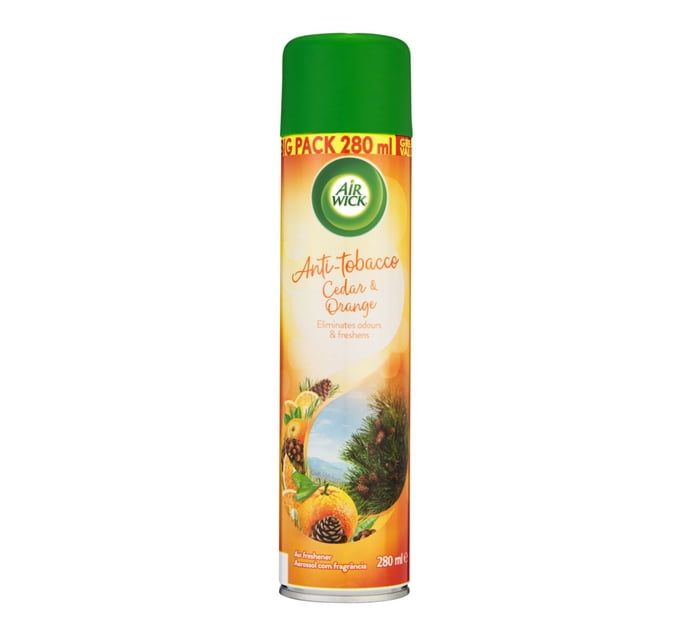 Buy Airwick Air Freshener Anti-Tobacco Cedar & Orange 280ml in Bulk ...