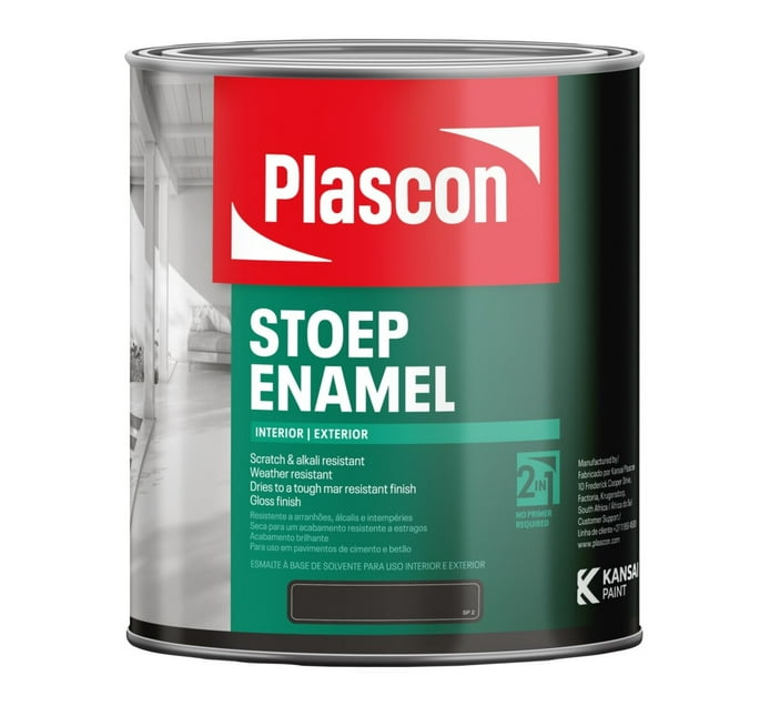 Someone’s in a Makro Plascon 1L Stoep Enamel Black Mood