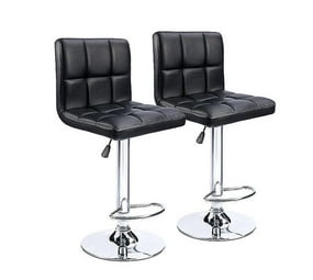 Someone’s in a Makro Bar Stool / Kitchen Counter Chairs Set of 2 Black Mood