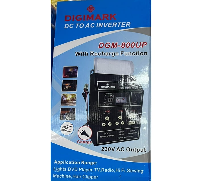 Digimark Inverter with Light 800Watt Square Wave Inverter (Without ...