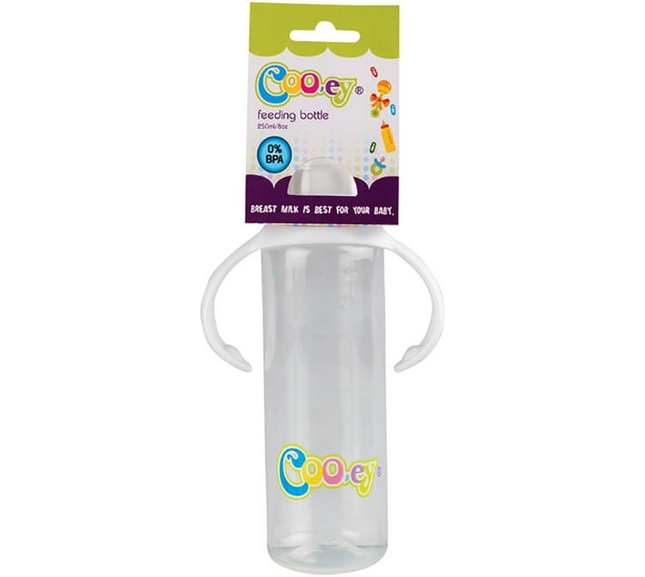 Cooey Feeding Bottle 250ml Round Handles - 250 ml (White) | Makro