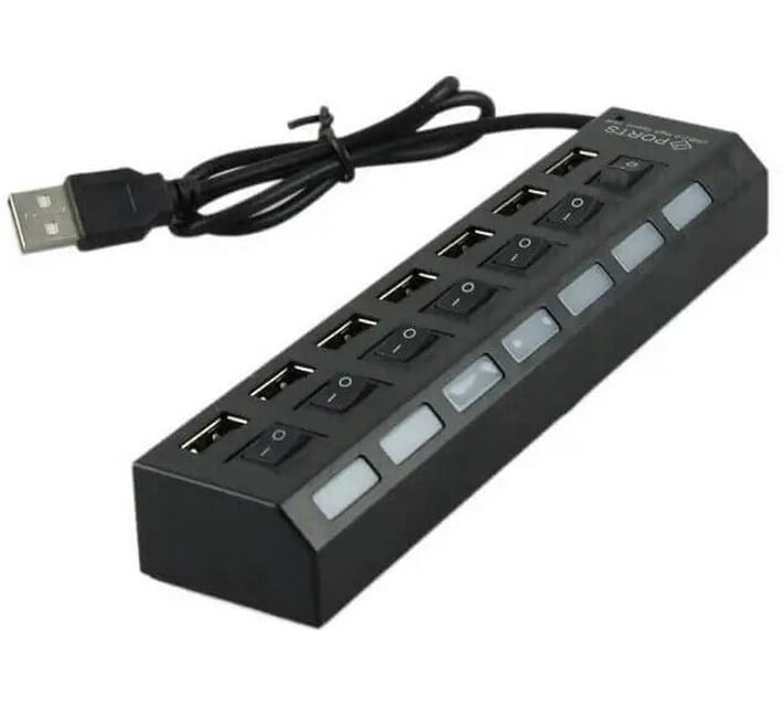 Buy Perfect Dealz 7 Ports HUB High Speed USB 2.0 Hub 0-71 USB Charger ...