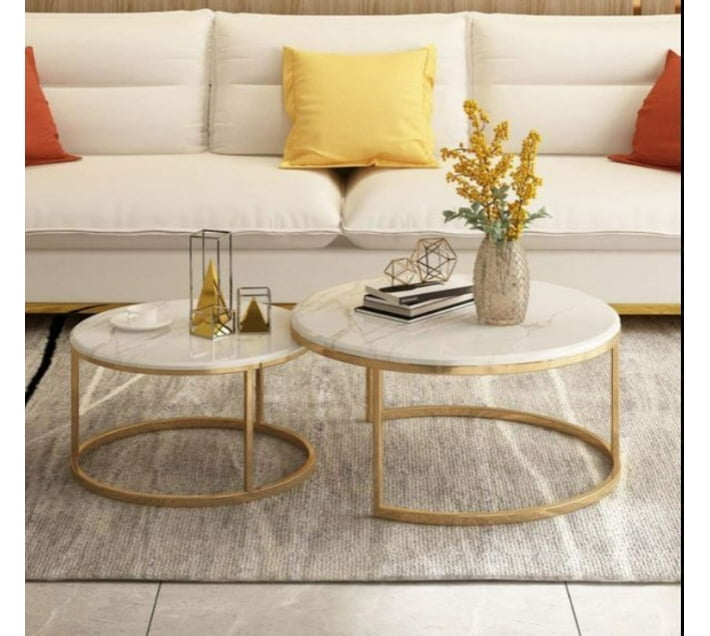 Designer Concepts CT -X33 Steel Side Table (Finish Colour - White, DIY(Do-It-Yourself)) | Makro