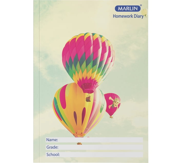 Buy Marlin My Homework Diaries Undated Regular Diary Unruled ...
