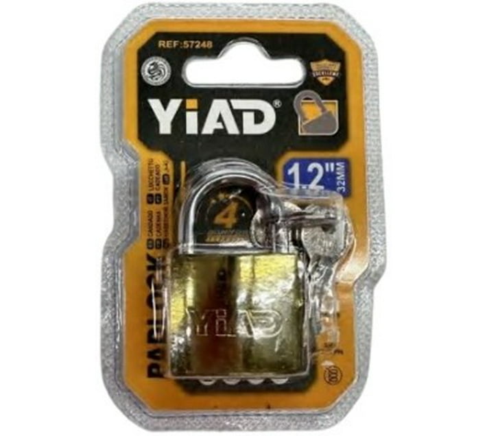 Yiad YD-57248 Brass Padlock Padlock (Brown) | Makro