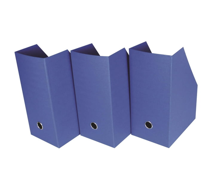 Someone’s in a Makro Files 3 pack PVC Jumbo Magazine Boxes- Blue Mood