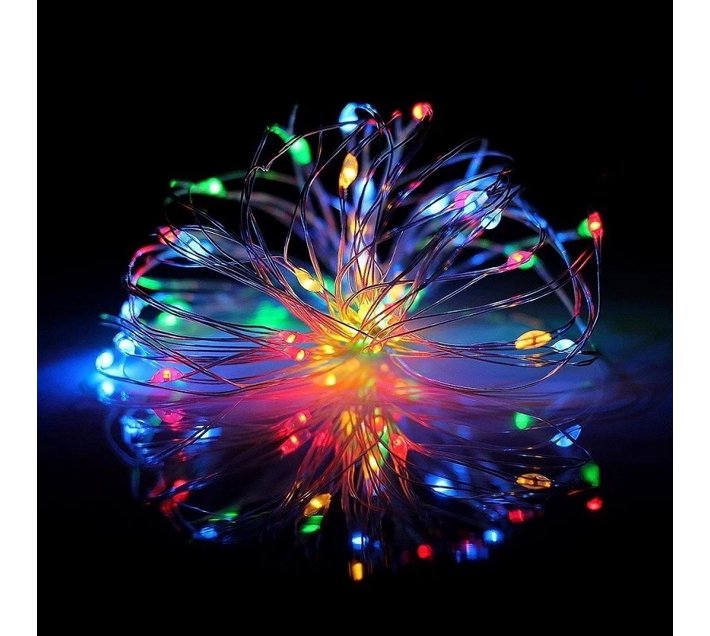 Generic 50 LEDs 8 cm White Colour Changing Flower Rice Lights (Pack of ...