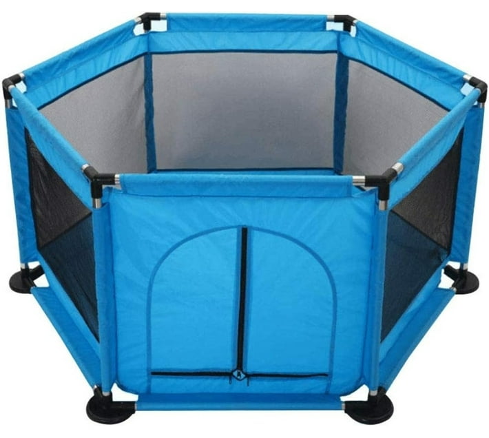 Generic YBL-1289 Baby Kids Playpen Playpen Crib Toy and Play Gym (Blue ...