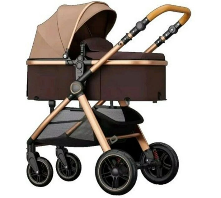 Generic 9902041704477 Stroller Pram (Multi, Brown, Black, Gold) | Makro
