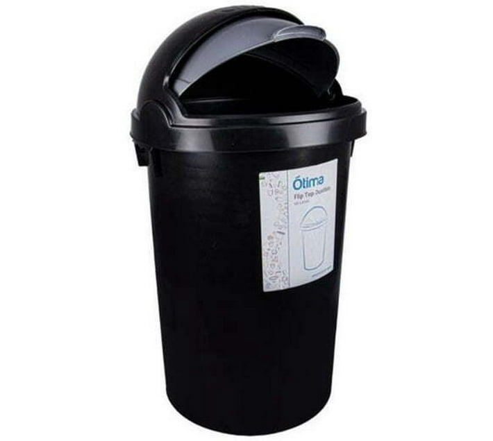 Sastro S574-S Plastic Dustbin (Black) | Makro