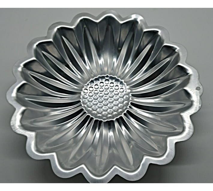 BakeMaat Sunflower Tinplate Cake Pan Aluminium Cake Mould 1 (Pack of 1 ...