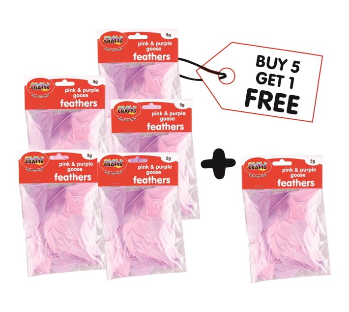 Someone’s in a Makro Goose Feathers - Pink & Purple 5g (Buy 5 get 1 ...