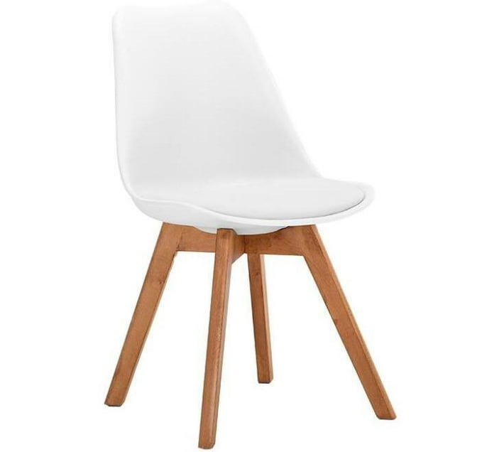 Buy Sastro Solid Wood Dining Chair (Set of 2, Finish Colour - White) in ...